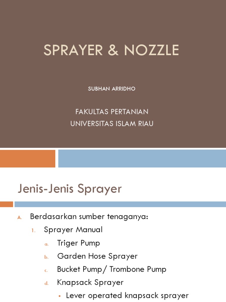 Sprayer - Nozzle | PDF | Seni