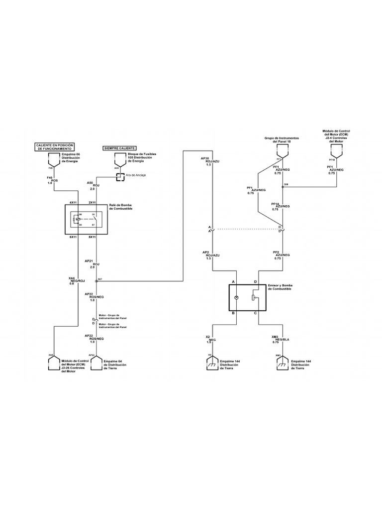 2001 Chevy TBI Diagrama De ECM Y Conectores PDF Inyección, 41% OFF