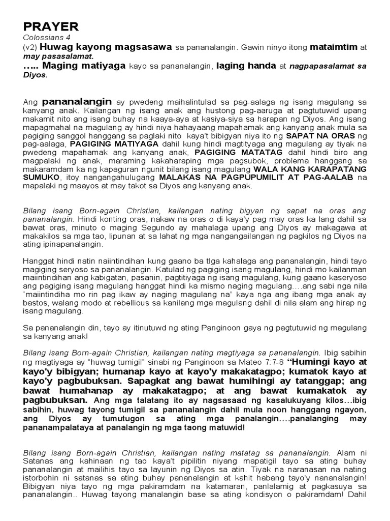PRAYER | PDF