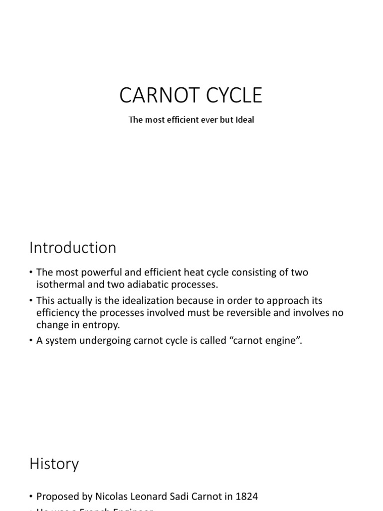Carnot Engine | PDF | Heat | Temperature