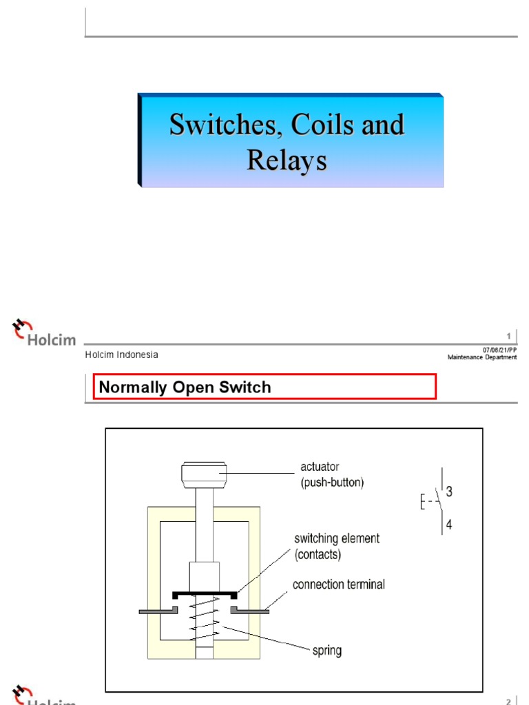 2-Switches, Coil & Relays | PDF | Switch | Relay