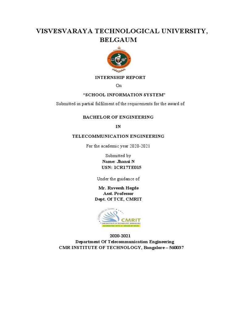 School Information System Report | PDF | Dynamic Web Page | World Wide Web