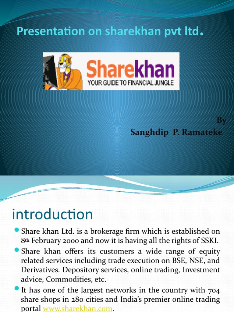 Overview of Sharekhan Pvt Ltd Services | PDF
