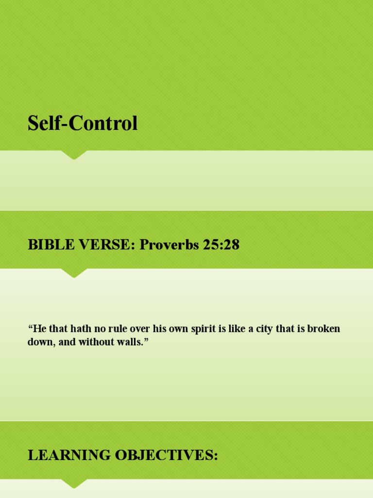 Self-Control Self-Control | PDF