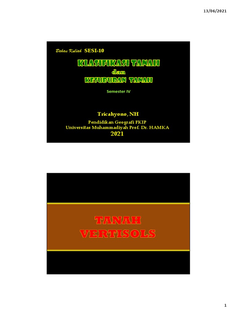 10 - Bahan Kuliah - Klasifikasi - Tanah - Sesi-9 - Rabu - 12 - Mei ...