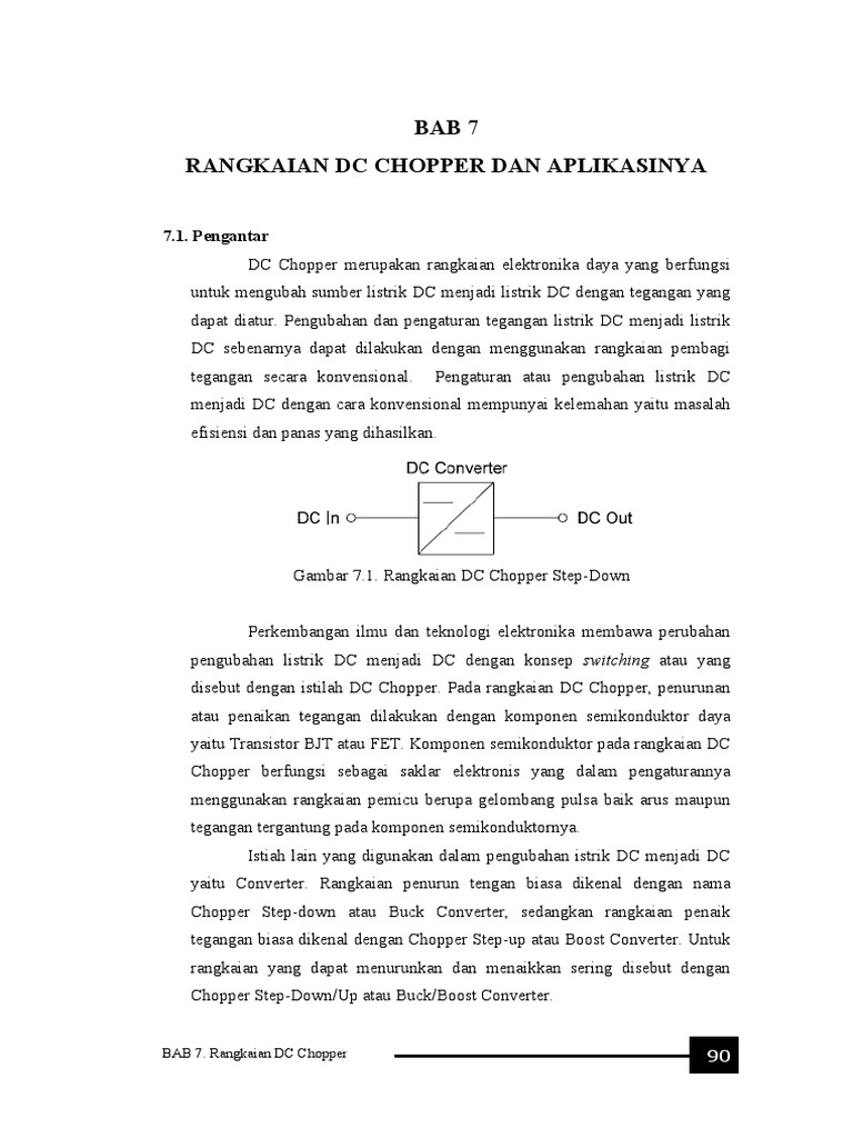BAB 7 - Rangkaian DC Chopper | PDF
