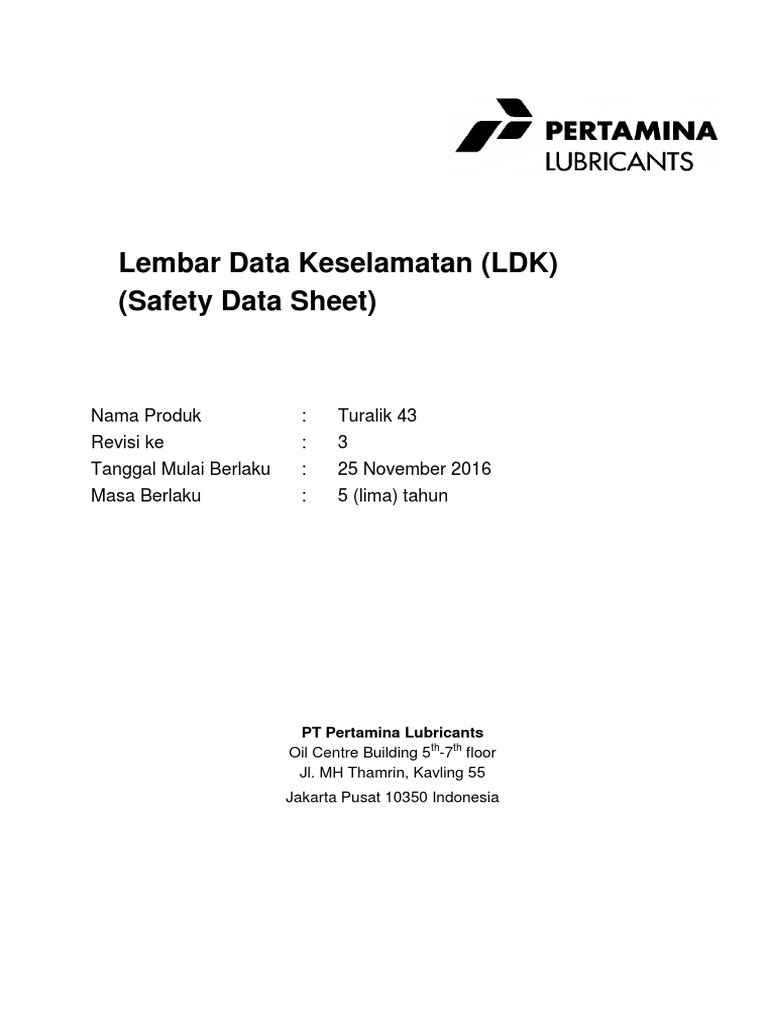 (Bahasa) SDS Turalik 43-1 | PDF