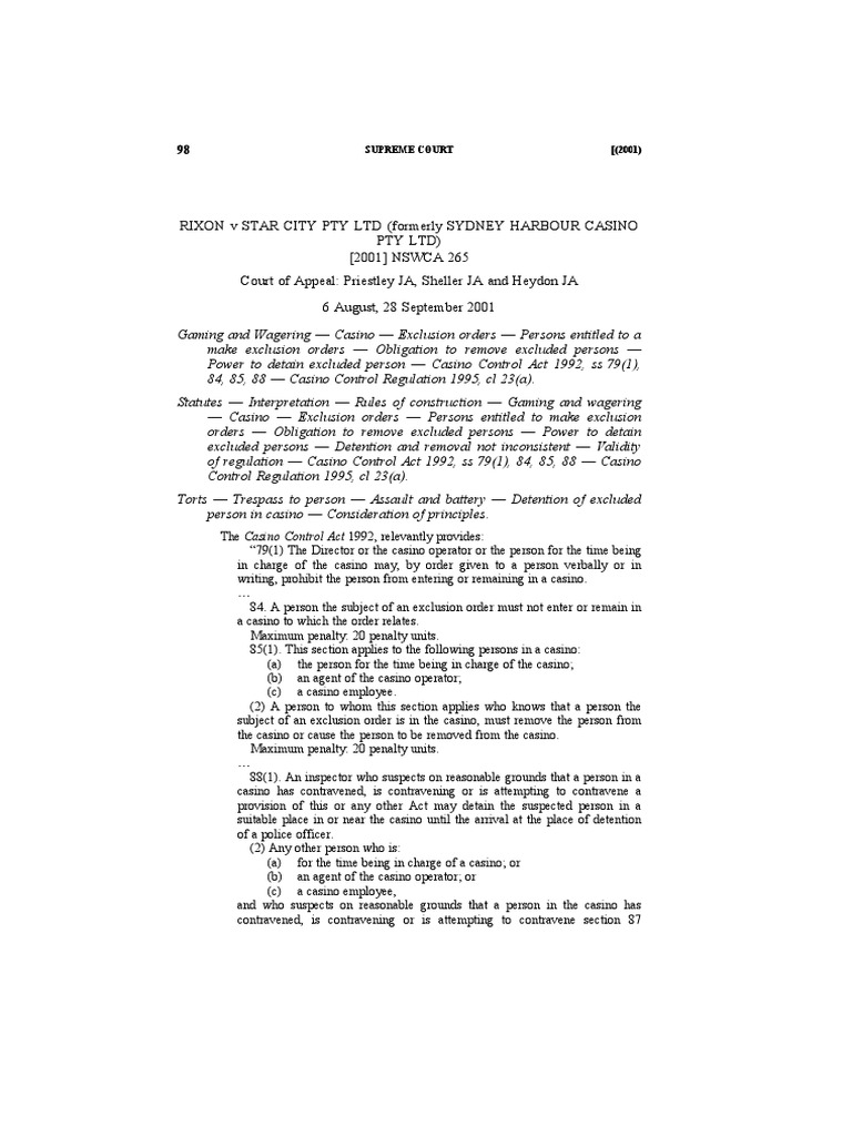 53 NSWLR 98 | PDF | Remand (Detention) | Detention (Imprisonment)