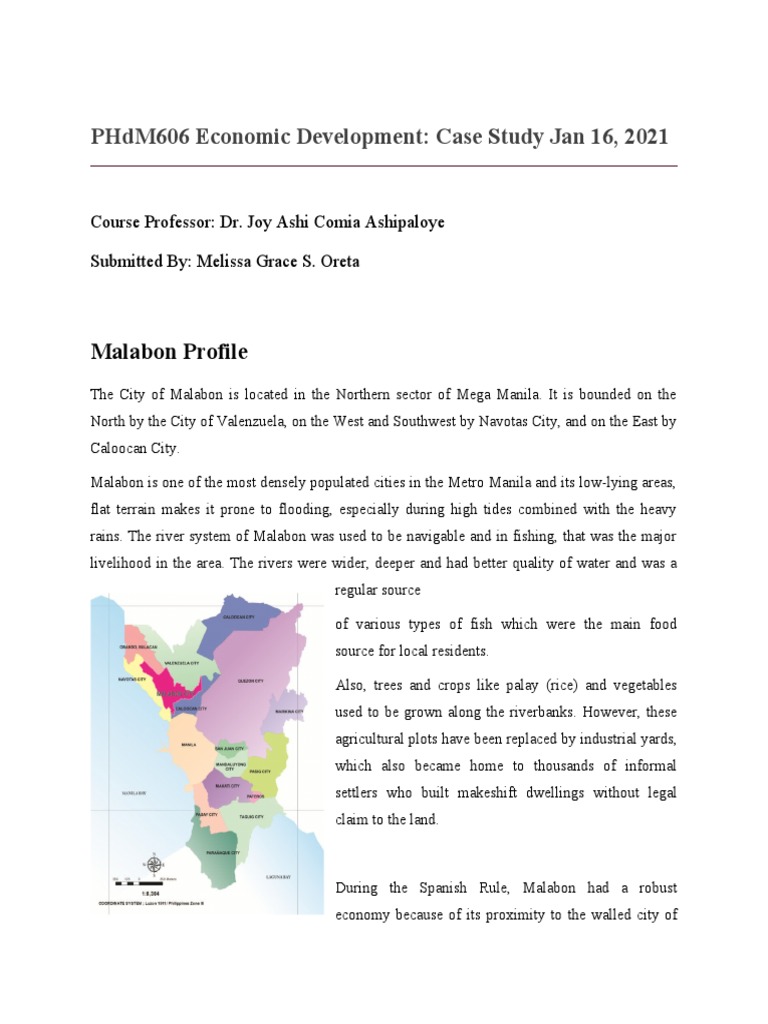 Malabon Case Study of Economic Development | PDF | Economic Growth ...