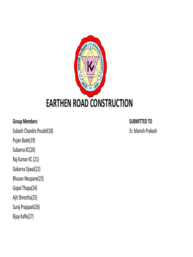 Earthen Road Construction Guide | PDF | Road | Soil