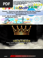 Mathsci Culmination Program | PDF | Fashion | Science