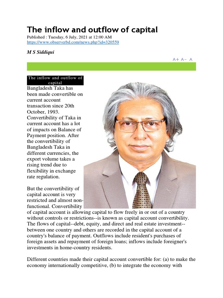 The Inflow and Outflow of Capital | PDF | Capital Account | Balance Of ...