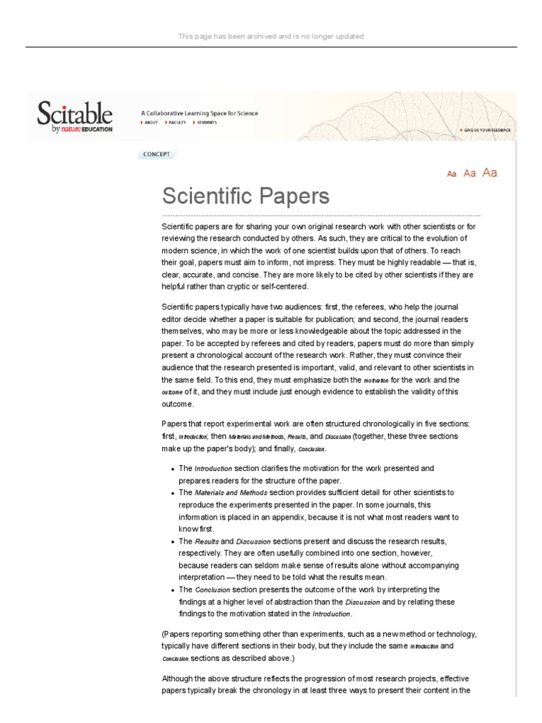 Writing Effective Scientific Papers | PDF | Academic Journal | Science