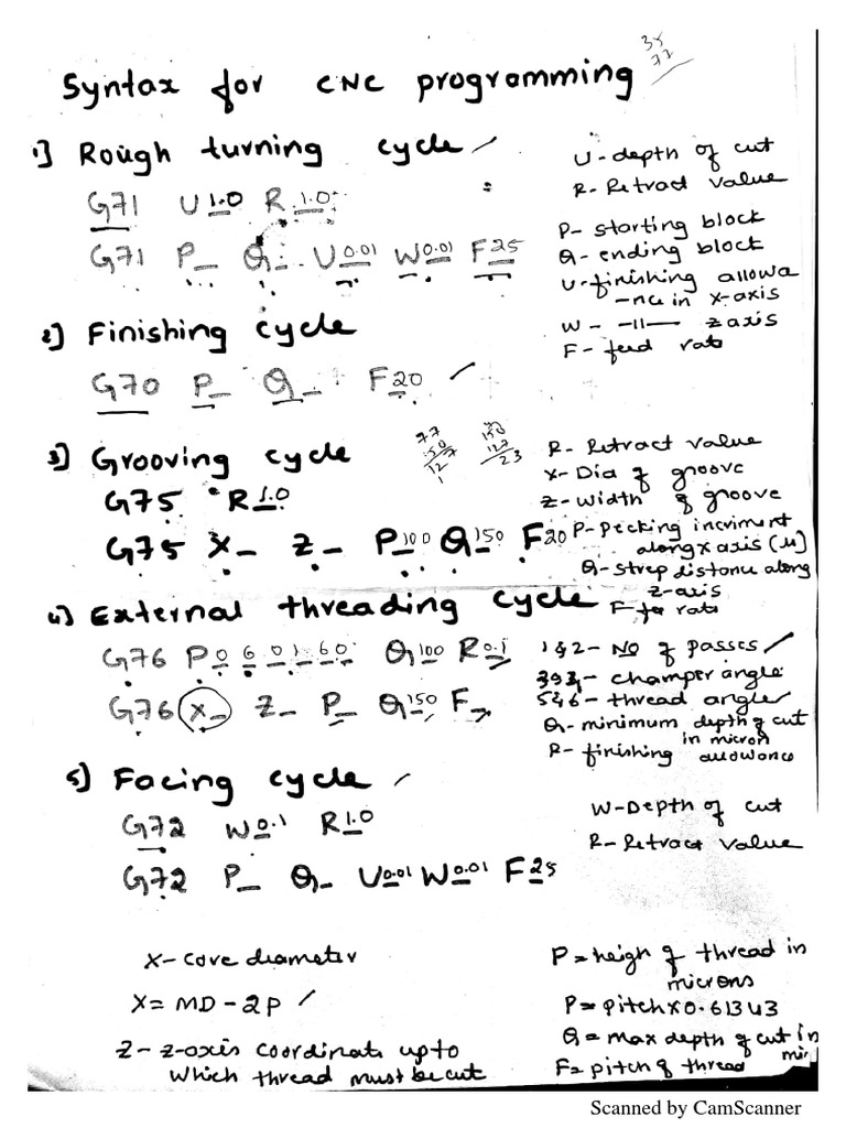 Turning Program | PDF