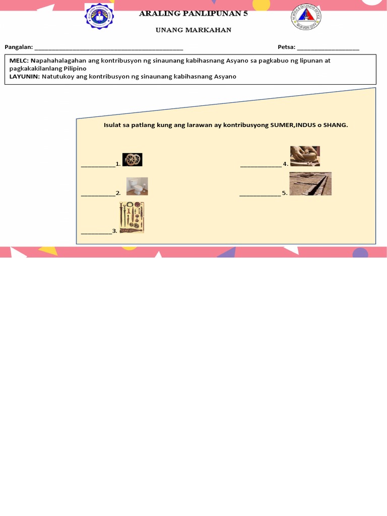 Activity Sheet 31-35 | PDF