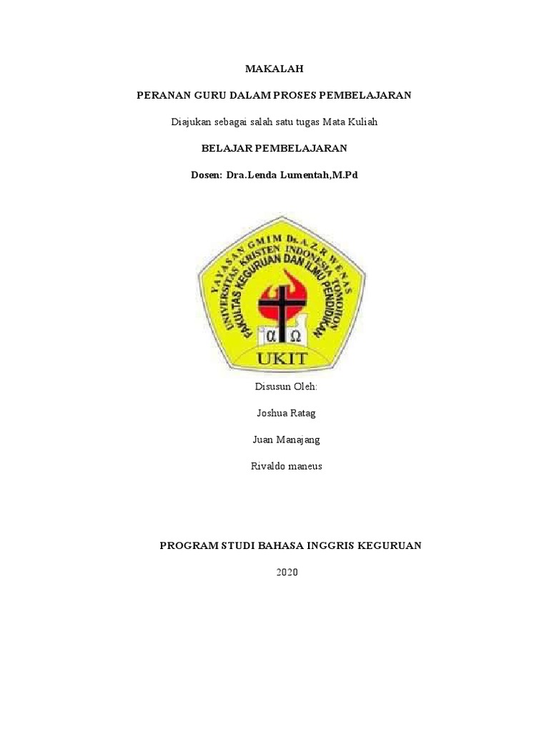 Peranan Guru dalam Pembelajaran Efektif | PDF