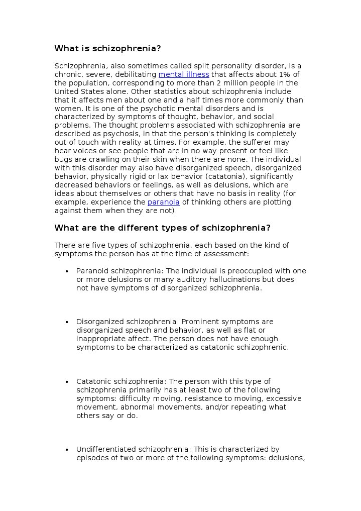 Etrafon Cost and Schizophrenia Insights | PDF | Schizophrenia ...