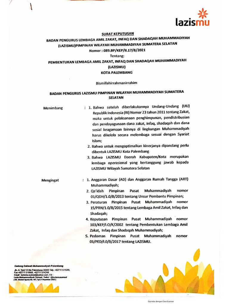 SK Pembentukan Lazismu PLG | PDF