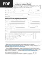 SAMPLE Filled Up - DOLE Employer's Work Accident Report | PDF ...