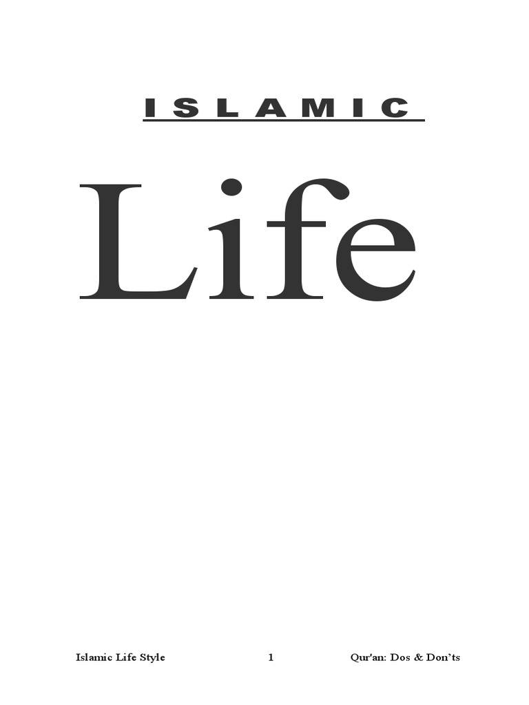 Islamic Life Style (Part-1) | PDF | Prophets And Messengers In Islam ...