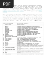 E3d Piping Command List | PDF