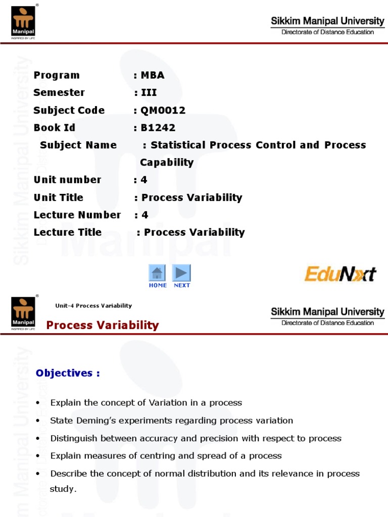 Unit 4 SPC | PDF | Mean | Normal Distribution