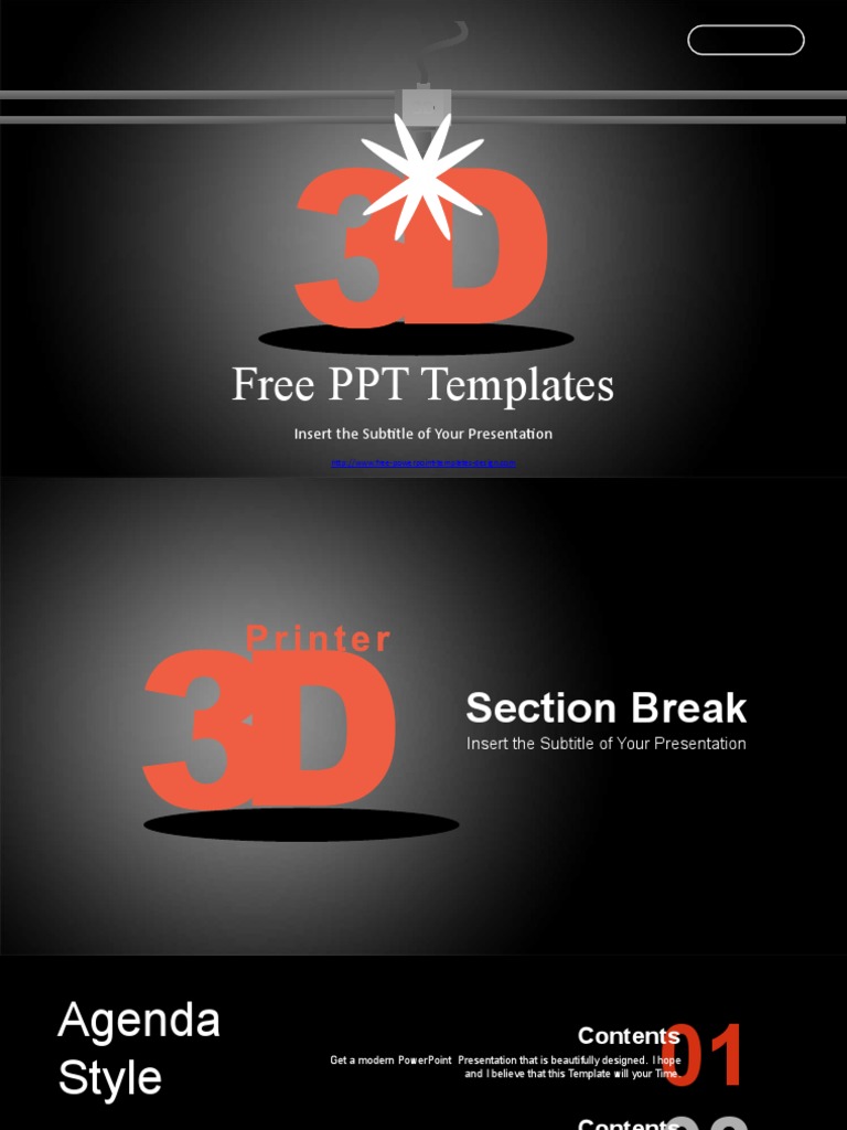 3D Printing Technology PowerPoint Templates | PDF | Infographics ...