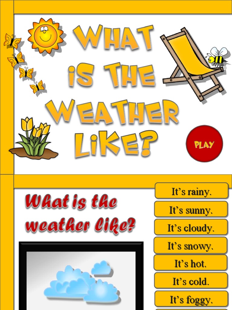 Whats The Weather Like Game Fun Activities Games Games - 17137 | PDF