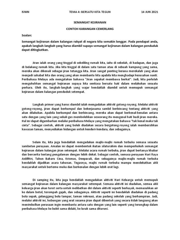 T5-Semangat Kejiranan | PDF