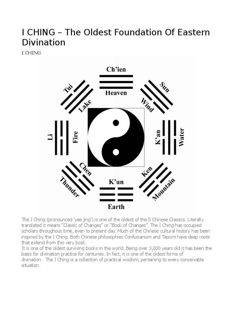 The Oldest Foundation of Eastern Divination | PDF | Yin And Yang ...
