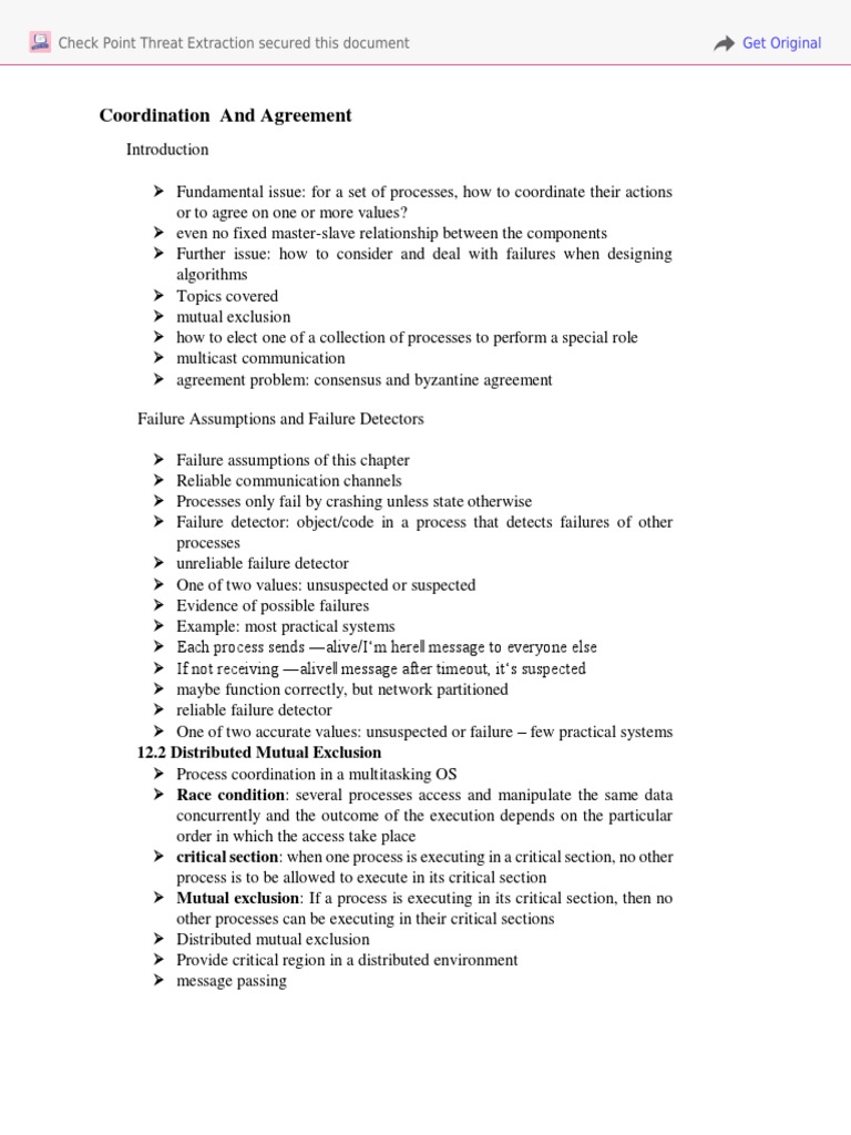 Coordination and Agreement: Check Point Threat Extraction Secured This ...