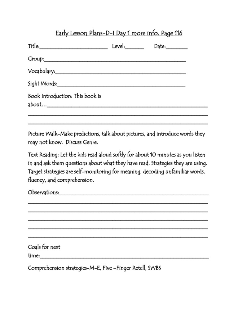 Guided Reading Templates and Resources | PDF | Reading Comprehension ...