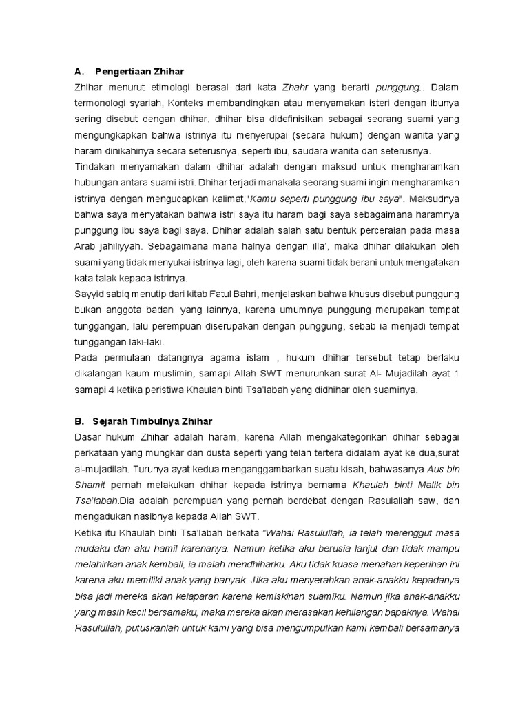 Makalah Zihar | PDF