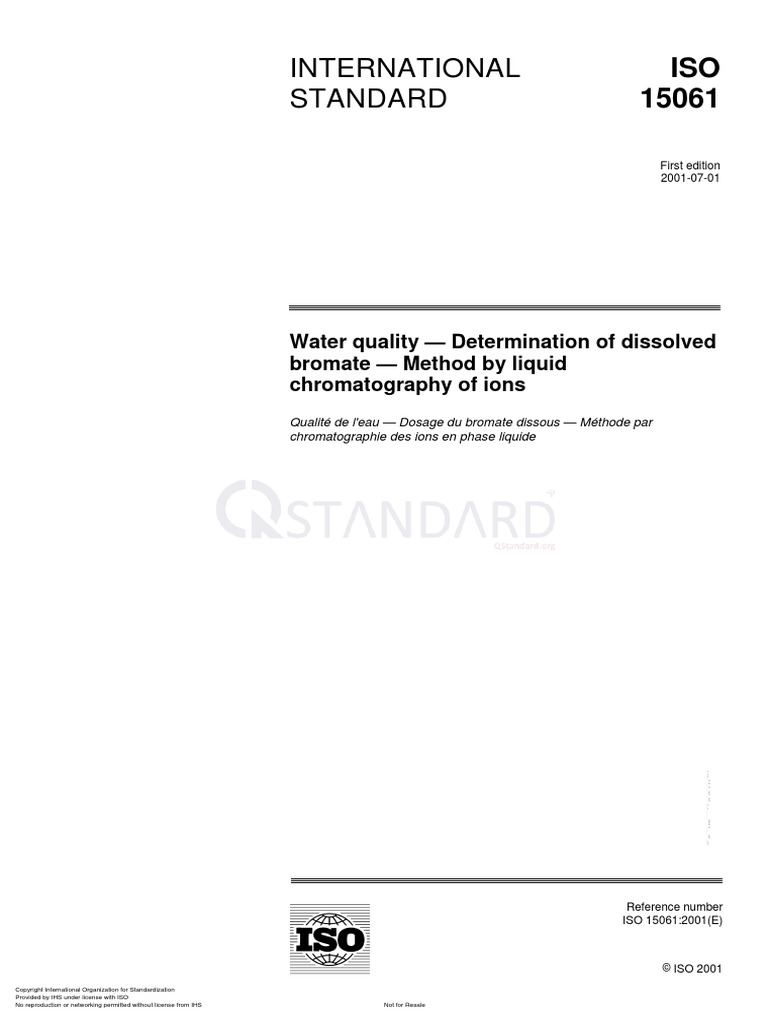 ISO 15061 - 2001 Xac Dinh BR | PDF | International Organization For ...