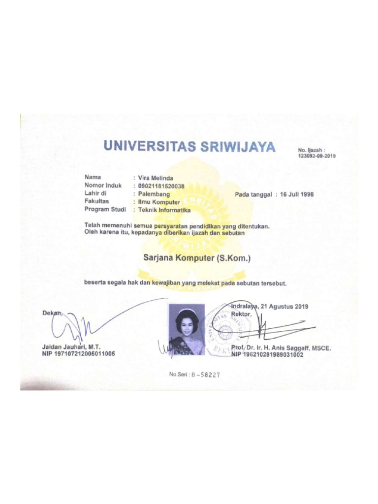 Ijazah+transkip Compressed | PDF