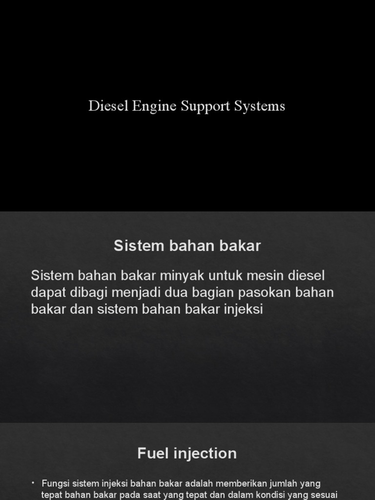 Diesel Engine Support Systems | PDF