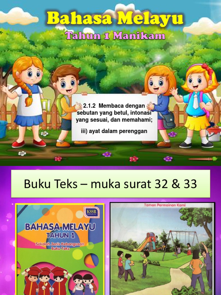 Bahasa Melayu: 2.1.2 Membaca Dengan Sebutan Yang Betul, Intonasi Yang ...