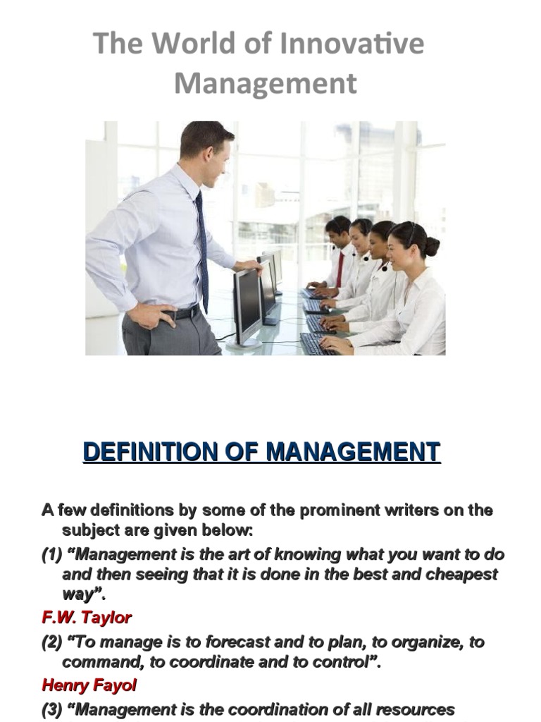 The World of Innovative Management | PDF | Goal | Team Building