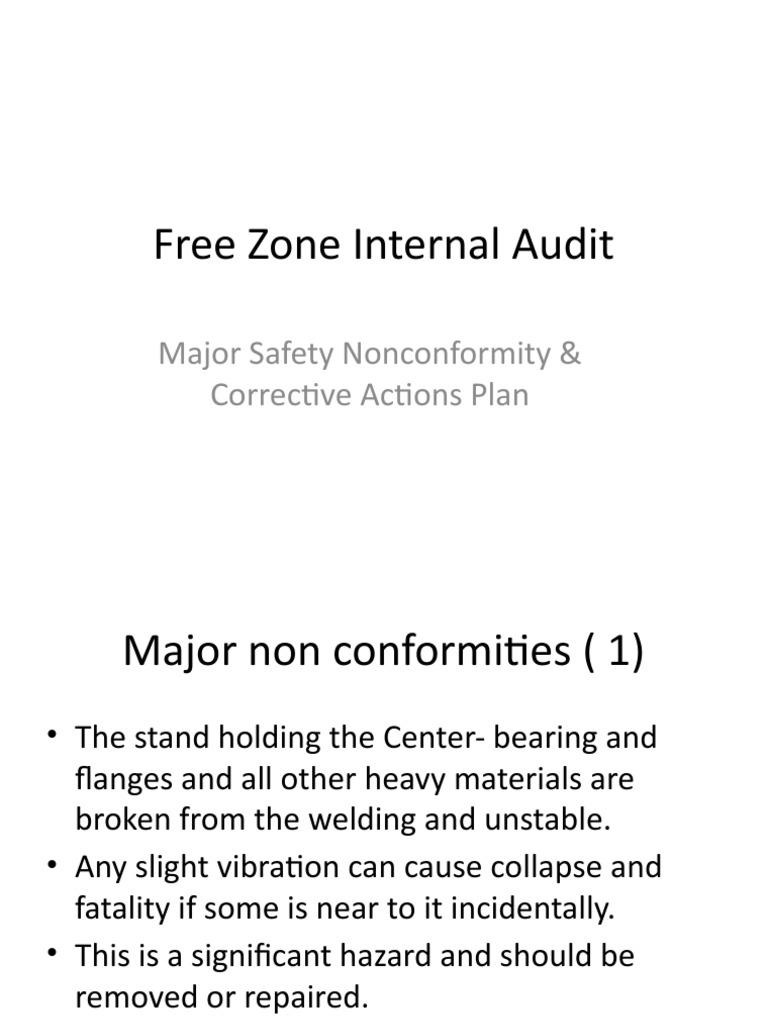 Free Zone Internal Audit | PDF