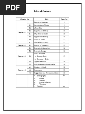 Index Page For Project