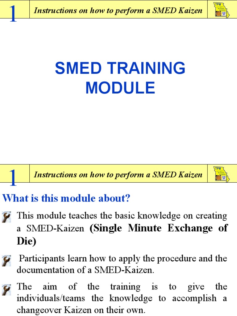 A Step-by-Step Guide to Performing a SMED Kaizen for Improving ...