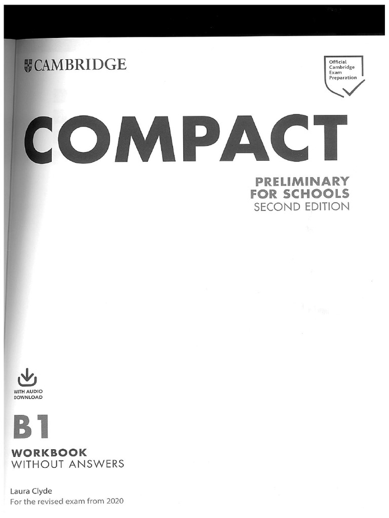 Compact Preliminary For Schools B1 Workbook | PDF