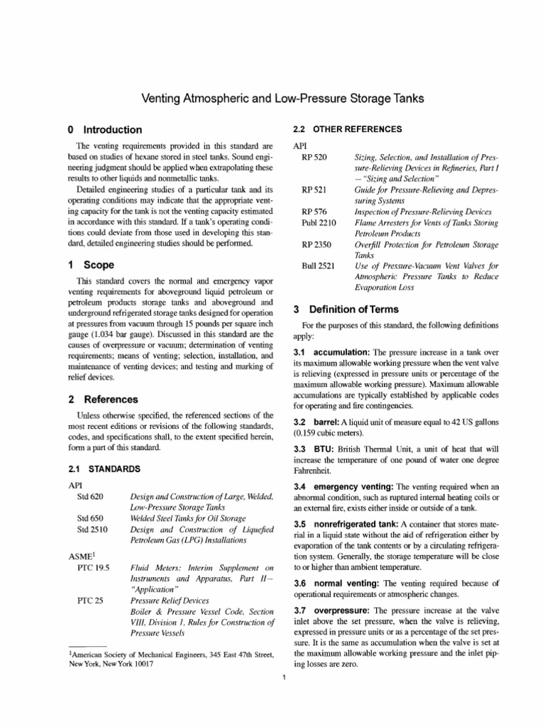 Table API 2000 - 1 | PDF | Liquefied Petroleum Gas | Pressure