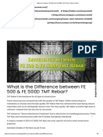 Fe 500 D Steel Specifications and Benefits | PDF | Strength Of ...