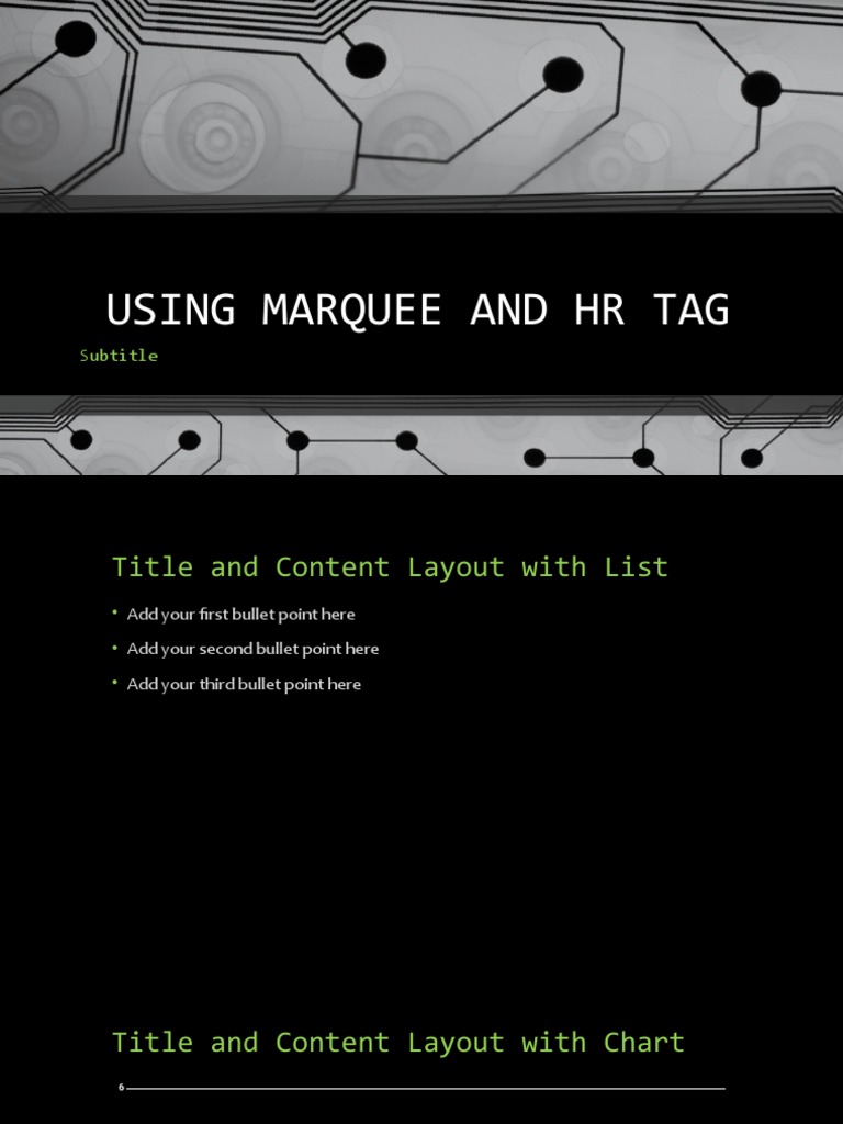 Marquee and HR Tag Usage Guide | PDF