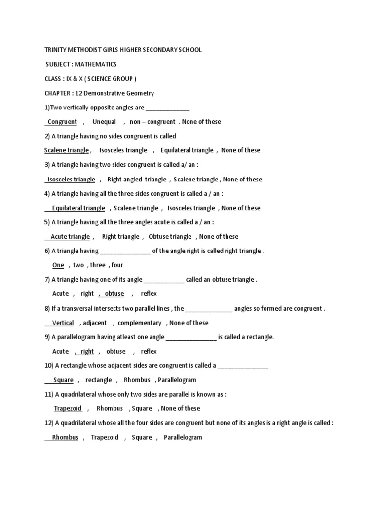 Chapter 12 Demonstrative Geometry | PDF