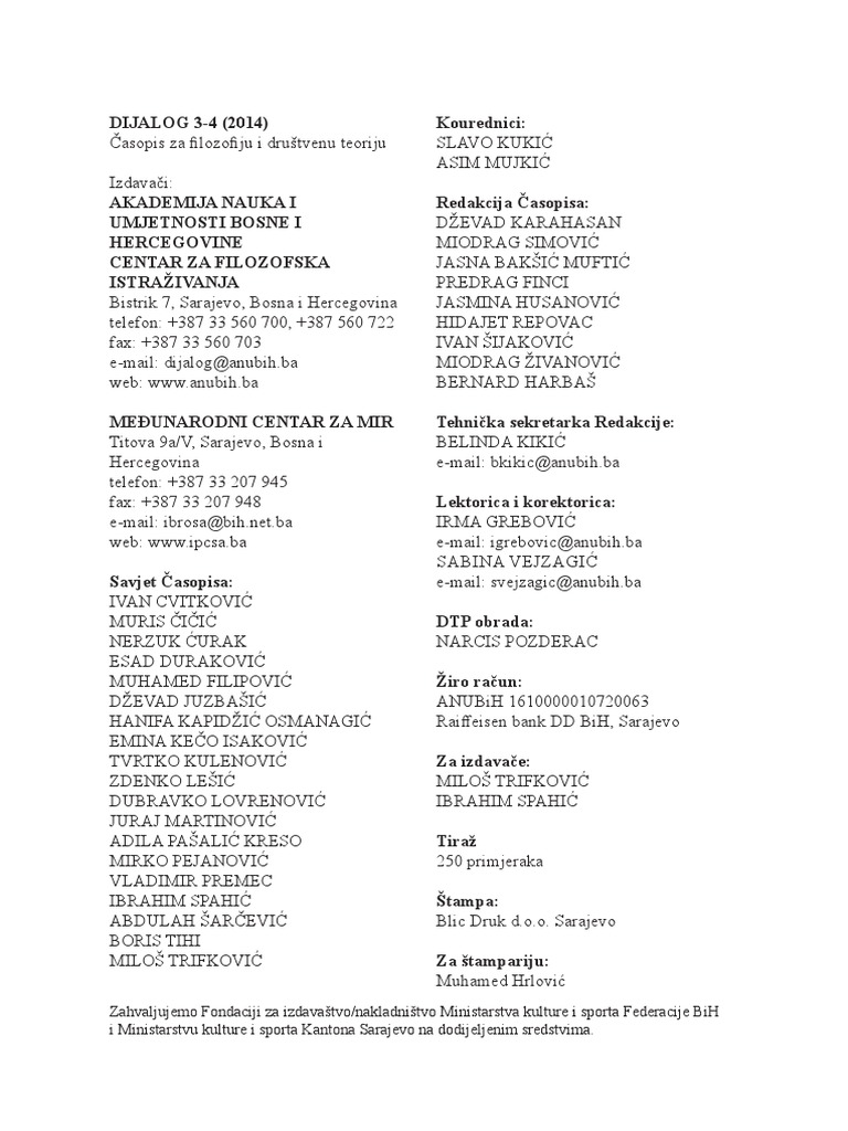 Dijalog 2014 3 4 | PDF