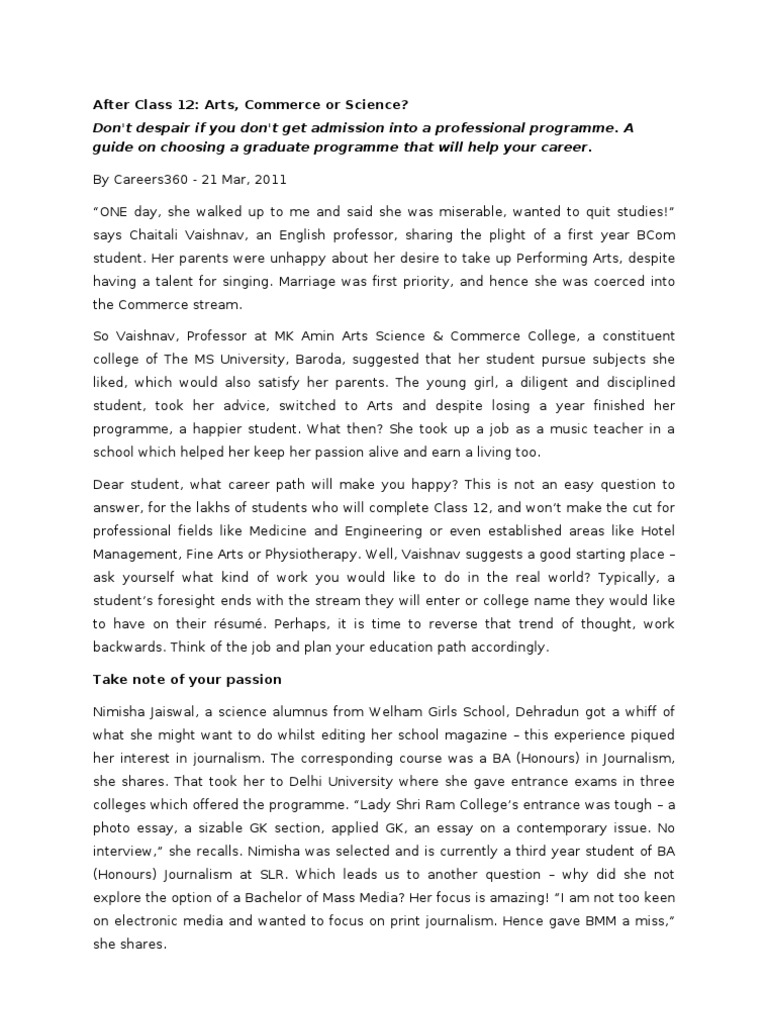 Choosing the Right Career Path: A Guide to Industry-Oriented Graduate ...