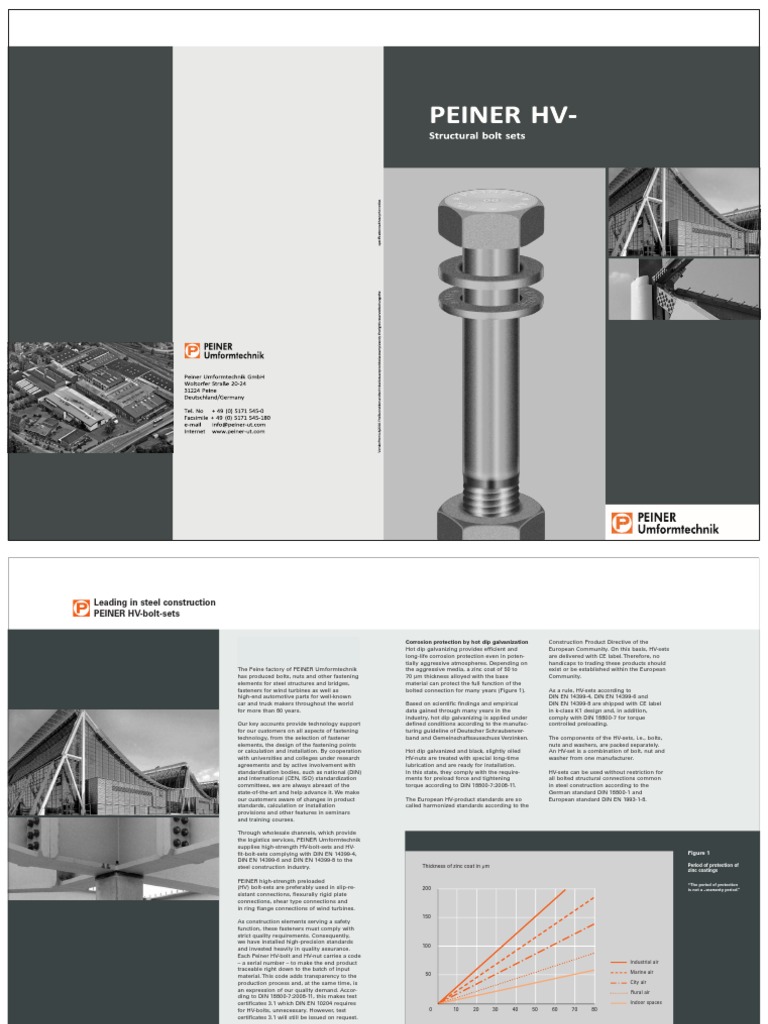 Peiner PUT | PDF | Galvanization | Washer (Hardware)