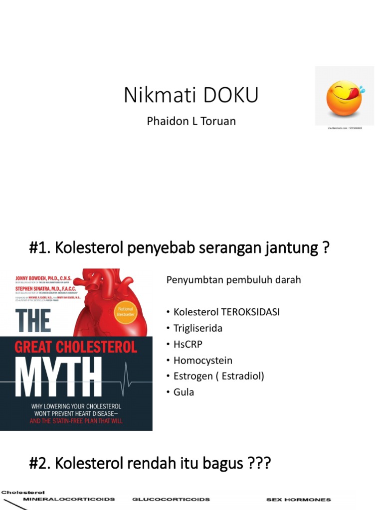 Materi 2 DR Phaidon Nikmati DOKU Tanpa Khawatir Kolesterol | PDF | Kesehatan Holistik